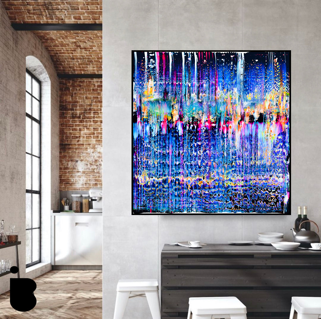 Art abstrait avec une palette éclatante | Peintures d'Isabelle Beaubien ...
