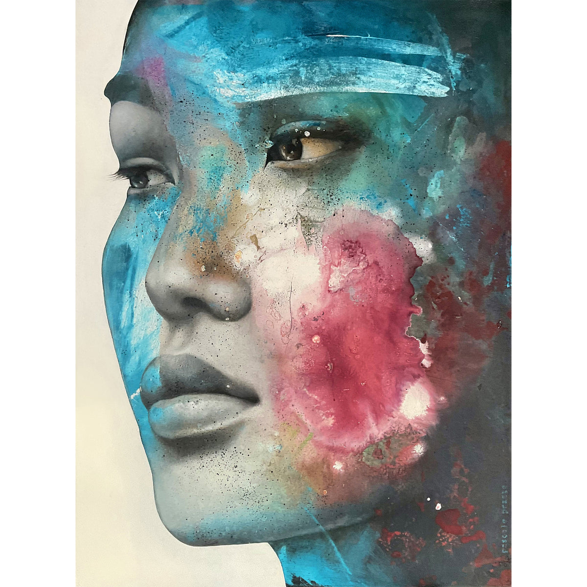 Blue Lotus – Pascale Pratte | Oil painting | Berthelet Art Gallery ...